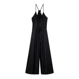 Oltre Combinaison longue en satin - Femme - Combinaisons et Ensembles - Noir - Taille: 42/44 FR