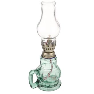 DOITOOL Vintage Glas Kerosinlampe f&uuml;r Zuhause Einstellbare Winddichte Petroleumlampe aus Transparentem Glas Dekorative &Ouml;llampe f&uuml;r Wohnzimmer K&uuml;che Schlafzimm