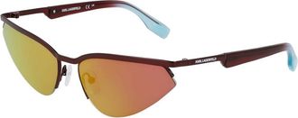 Karl Lagerfeld Blaue Metallsonnenbrille