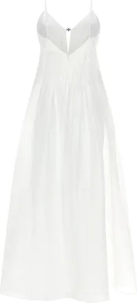 Tory Burch Linen and Silk Blend Dress - White
