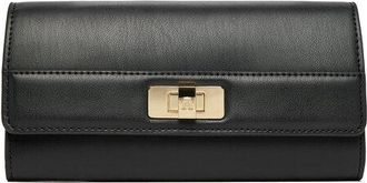 Tommy Hilfiger Geldb&ouml;rse Th Modern Large Flap Wallet AW0AW18704 Schwarz