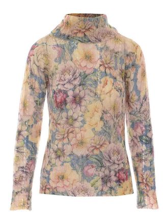 Twinset Pull Col Rond - Multicolore