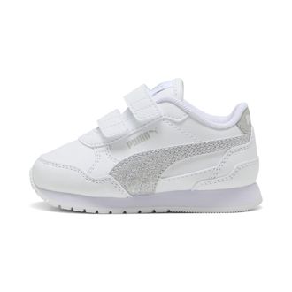 Puma Sneakers ST Runner v4 Glitter Enfant, Chaussures, Blanc, 22