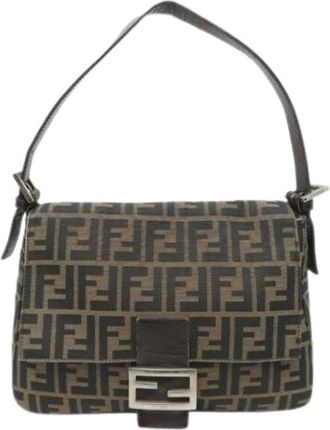 Fendi Sac bandouli&egrave;re en toile Pre-owned - Femme - Pre-owned - Brun - Taille: ONE Size