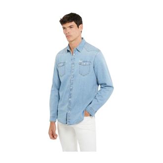 Guess Homme, Chemises, Bleu, Taille: L Chemises Casual