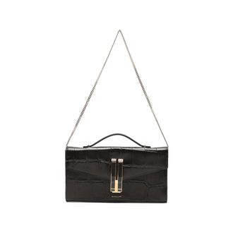 DeMellier Large Vancouver Croc-effect Clutch Bag
