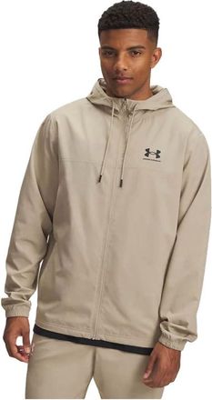 Under Armour Herren Rival Woven Windbreaker Jacke, (299) City Khaki/Schwarz/Schwarz, M