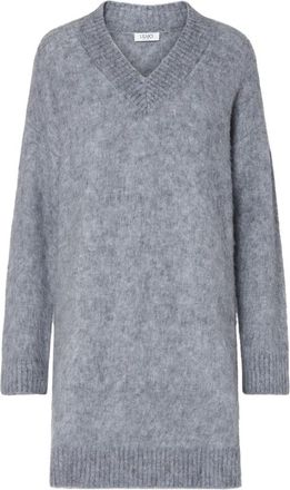 Liu Jo Mini Abito Brushed - Femme - Robes - Gris - Taille: 38 FR