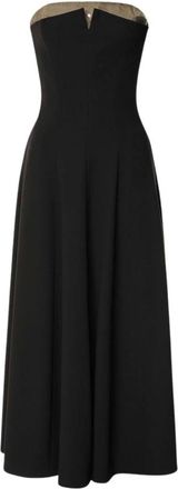 Alberta Ferretti Femme, Robes, Noir, Taille: 34 FR Robe de Soir&eacute;e Cady Stretch Sans Manches