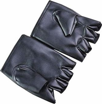 Generico Tuxuseo Gants Punk - Gants de Costume Punk en Cuir PU | Accessoires Et Tenues De Mode Respirants Pour Performance Entra&icirc;nement Danse Gym Chant Cyclism