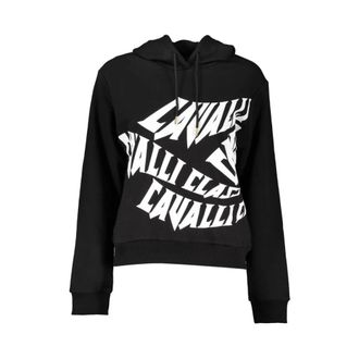 Cavalli Logo Kapuzenpullover - - Sweatshirts & Hoodies - Damen - Schwarzk - 2XL