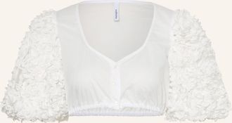 Wallmann Wallmann Dirndlbluse Im Materialmix weiss