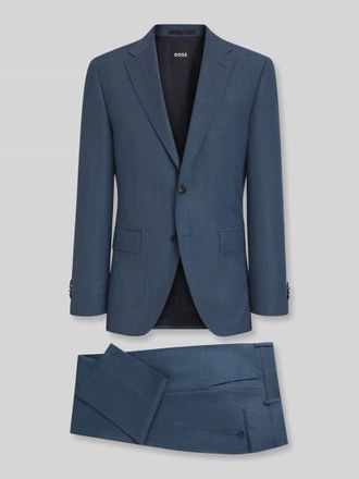 HUGO BOSS Slim Fit Anzug aus Wolle mit feinem Webmuster