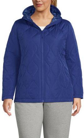 Lands End Isolierte Steppjacke FeatherFree, Damen, Gr&ouml;&szlig;e:48-50 plus, Blau, Polyester, by Lands End