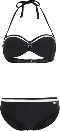 Lascana Damen B&uuml;gel-Bandeau-Bikini im Marine-Stil, elegant
