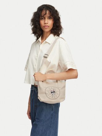 Karl Lagerfeld Handtasche KARL LAGERFELD B2W50089 Creme