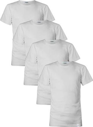 Navigare T-Shirt 100% Coton, Art. 813, Lot de 4 pièces, Col Rond, Blanc XXL