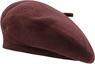 Generic rtdgcv B&eacute;ret Basque Femme B&eacute;ret pour Femmes Lady B&eacute;ret Automne-Hiver L&eacute;ger, Respirant, Tendance Couleur Unie Bonnet Live Cap Bonnet Tricot&eacute; Femmes Bon