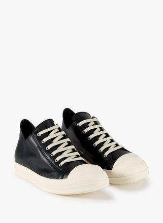 Rick Owens Baskets unies crant&eacute;es en cuir