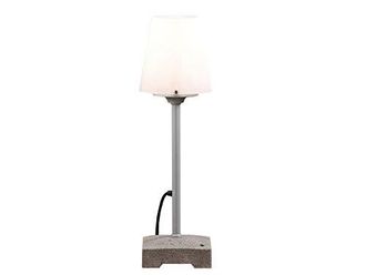 Konstsmide Lucca 453-300 Lounge Leuchte/Wegeleuchte / B: 18cm T: 18cm H: 59cm / 1x60W / IP44 / lackiertes Aluminium / grau