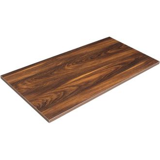 Oviala Plateau de table m&eacute;lamin&eacute; 120 x 60 cm bois fonc&eacute;