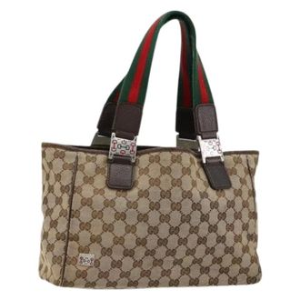 Gucci Pre-owned Vintage GG Canvas Tote - Femme - Pre-owned - Beige - Taille: ONE Size