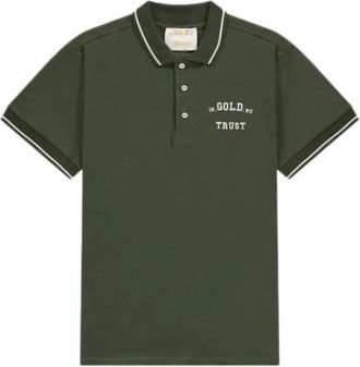 In Gold We Trust Waldnacht Polo Shirt - - Tops - Herren - Gr&uuml;n - XS