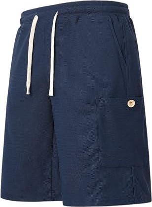 Generic Boxer noir pour homme - L&eacute;ger - Pour le travail et la randonn&eacute;e - Pour l&eacute;t&eacute; - D&eacute;contract&eacute; - Coupe droite - Avec poches - Pantalon cargo - Pantalon de 