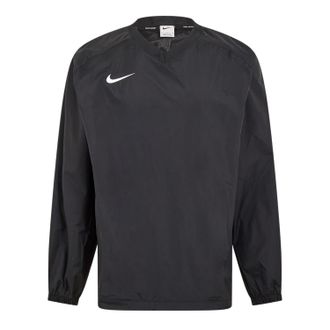 Nike Drill-Top f&uuml;r Herren, V-Ausschnitt (Schwarz)