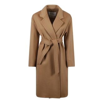 Max Mara Femme, Manteaux, Brun, Taille: 38 FR Manteau Ceintur&eacute; Melinda