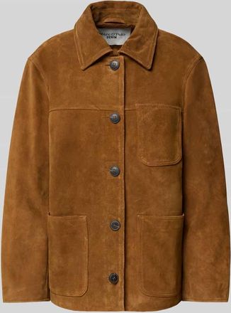 Marc O'Polo Denim Regular Fit Lederjacke aus echtem Rindsvelours