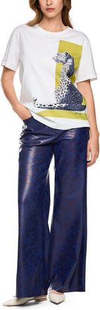 Marc Cain T-Shirt Leolicious Premium Damenmode mit Leo-Print