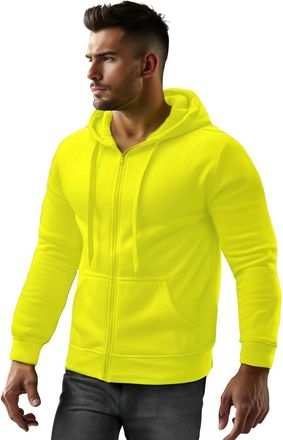 OZONEE Herren Hoodie Sweatjacke Kapuzenpullover Sweatshirt Farbvarianten Kapuzenjacke Kapuzenpulli mit Rei&szlig;verschluss Langarm Sport Style Casual Fitness Trai