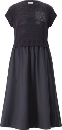 PESERICO Femme, Robes, Bleu, Taille: 42 FR Midi Robes