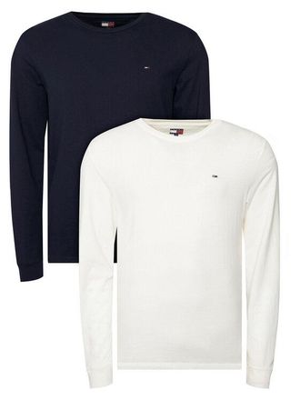 Tommy Jeans Langarmshirt-Set DM0DM22148 Dunkelblau Slim Fit