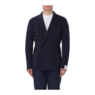 Paolo Pecora Schwarzer Strickblazer f&uuml;r M&auml;nner - - Jackets - Herren - Blau - XS