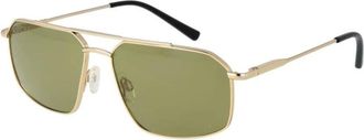 Serengeti Eyewear Lunettes de soleil aviateur &agrave; monture int&eacute;grale avec verres photochromiques - Homme - Accessoires - Jaune - Taille: ONE Size