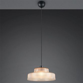 Bo&icirc;te &agrave; Design Lampe pendante classique Abella Verre ambr&eacute; - R36761013
