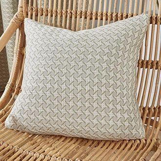 Appletree Loft Eaton Kissen, gefüllt, 43 x 43 cm, Natur