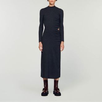 Sandro Langes Strickkleid