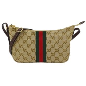 Gucci Sac bandouli&egrave;re vintage en toile Pre-owned - Femme - Pre-owned - Beige - Taille: ONE Size