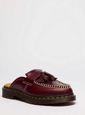 Dr. Martens Adrian Leder Mules Loafer in Rot, Gr&ouml;&szlig;e: 36