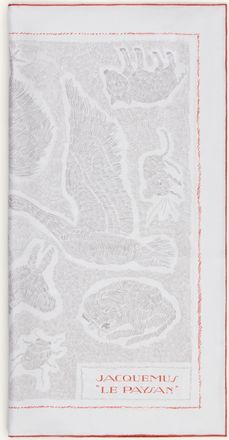 Jacquemus Jacquemus Seidentuch Le Foulard Paysan weiss