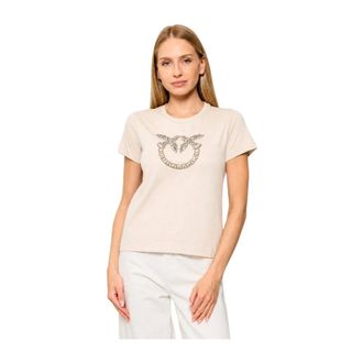 Pinko Pinko, Femme, Tops, Beige, Taille: 44 FR T-shirt Quentin