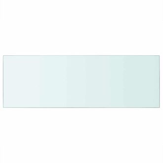 tidyard Regalboden Glas Transparent 70x25 cm, Sicherheitsglas Regal Glasregal Badablage f&uuml;r Kosmetik Handt&uuml;cher Duschgel243830
