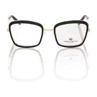 Frankie Morello Schwarze Metallfaser Quadratische Brille - - Accessories - Damen - Schwarzk - ONE SIZE