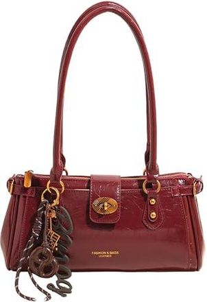 Generic Sac &agrave; bandouli&egrave;re vintage en polyur&eacute;thane pour femme avec fermeture &eacute;clair - Couleur unie - Poign&eacute;e sup&eacute;rieure - Pour d&icirc;ner, danse, cocktail, f&ecirc;te, us