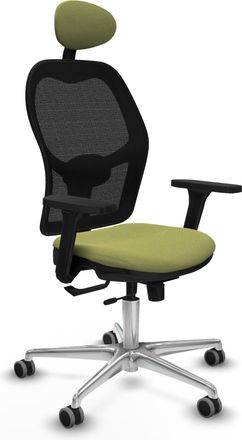 Piqueras y Crespo Ergonomischer atmungsaktiver Chorquera Stuhl mit 3D-Armen, h&ouml;henverstellbarer Lendenwirbelst&uuml;tze und festem Kopfteil, ausgestattet mit Syncro/Traslack