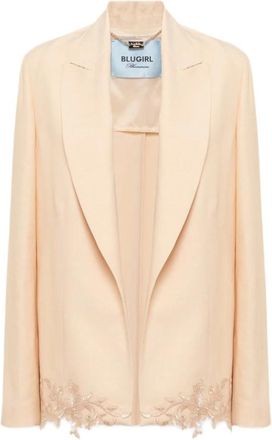 Blugirl Femme, Vestes, Beige, Taille: 38 FR Veste Boxy