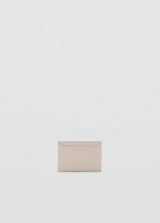 Mango Kartenhalter in Saffiano-Optik cremewei&szlig; - Damen - Einheitsgr&ouml;&szlig;e - MANGO